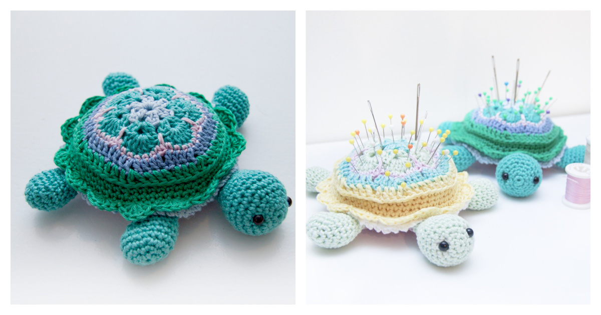 African Flower Hexagon Motif Turtle Free Crochet Pattern