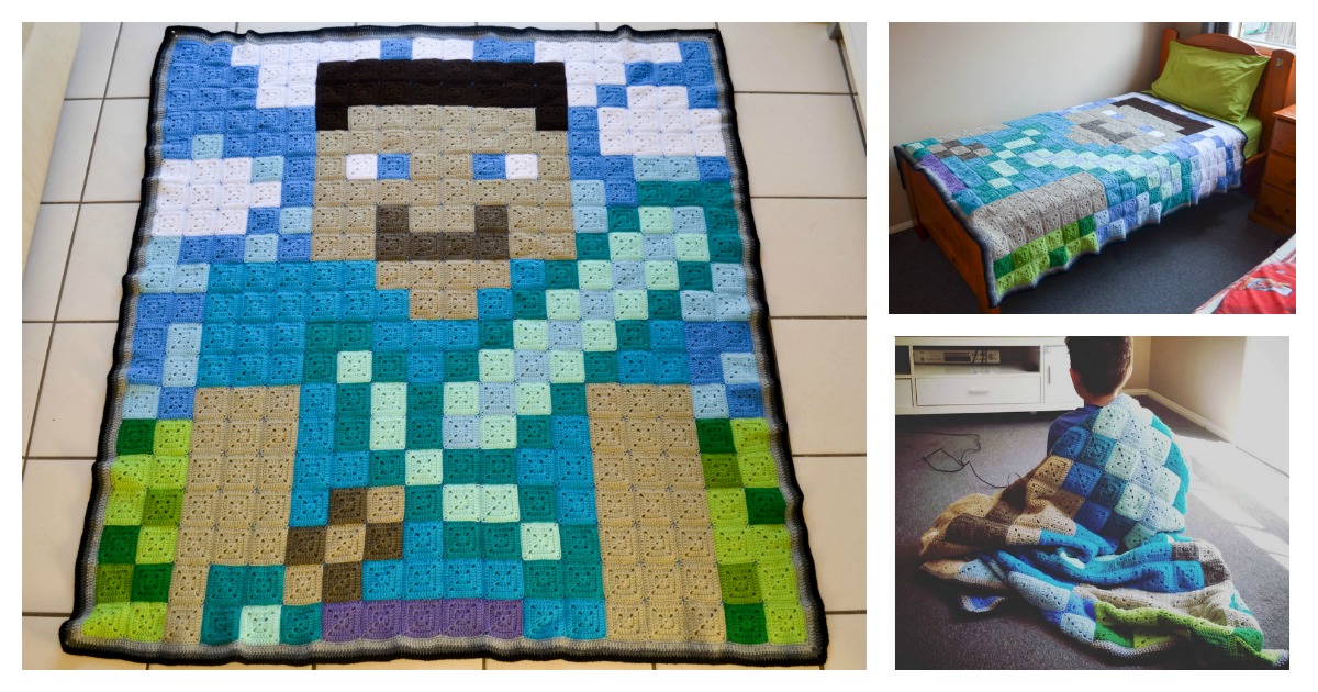 Minecraft Blanket Free Crochet Pattern | atelier-yuwa.ciao.jp