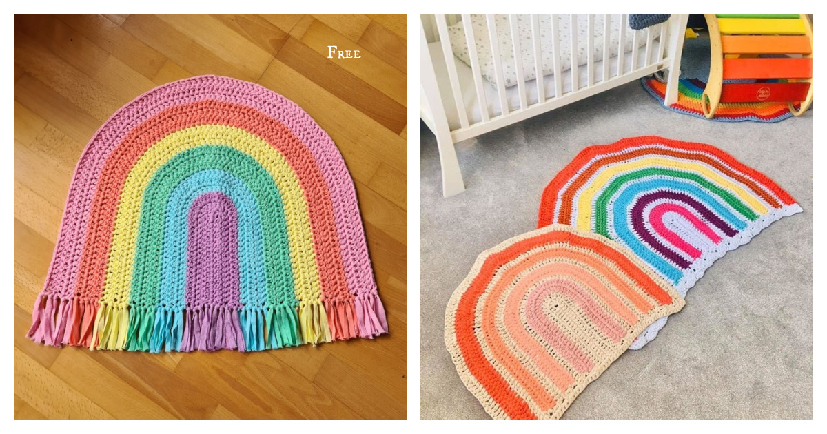 Rainbow Rug Crochet Patterns - Cool Creativities