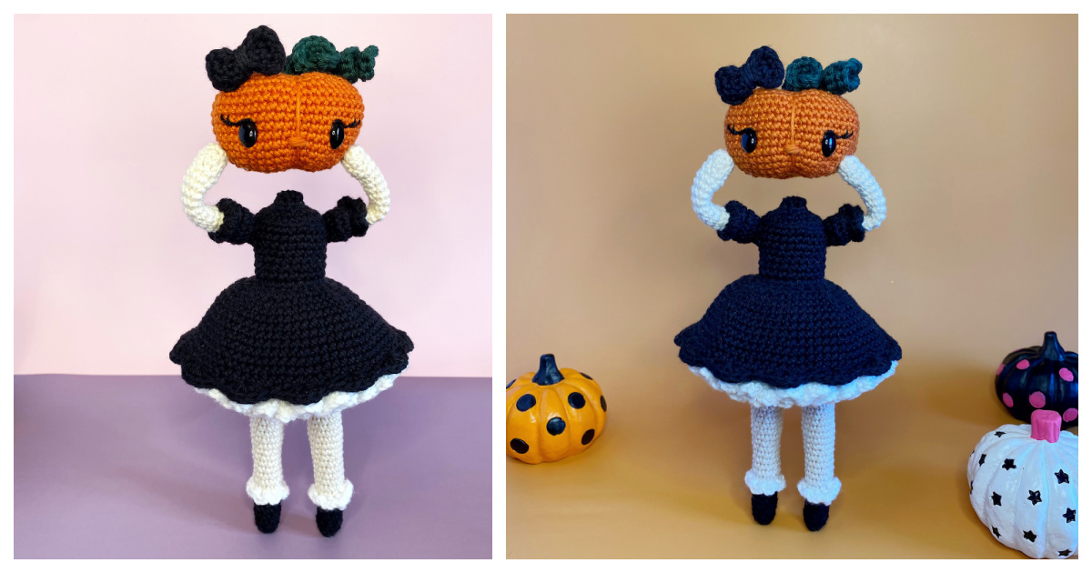 Penny Pumpkin Head Amigurumi Free Crochet Pattern - Cool Creativities